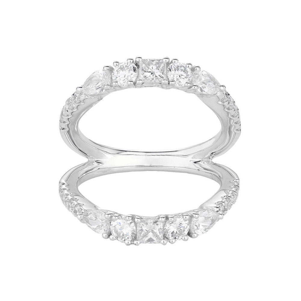 Sarah Ho London - White Gold Fancy Diamond Number 8 Ring