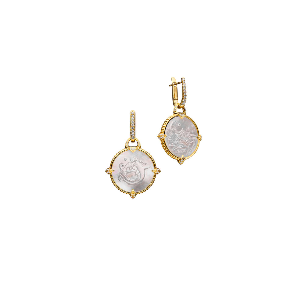Paspaley - Dive Coin Charm Earrings | Mitchell Stores