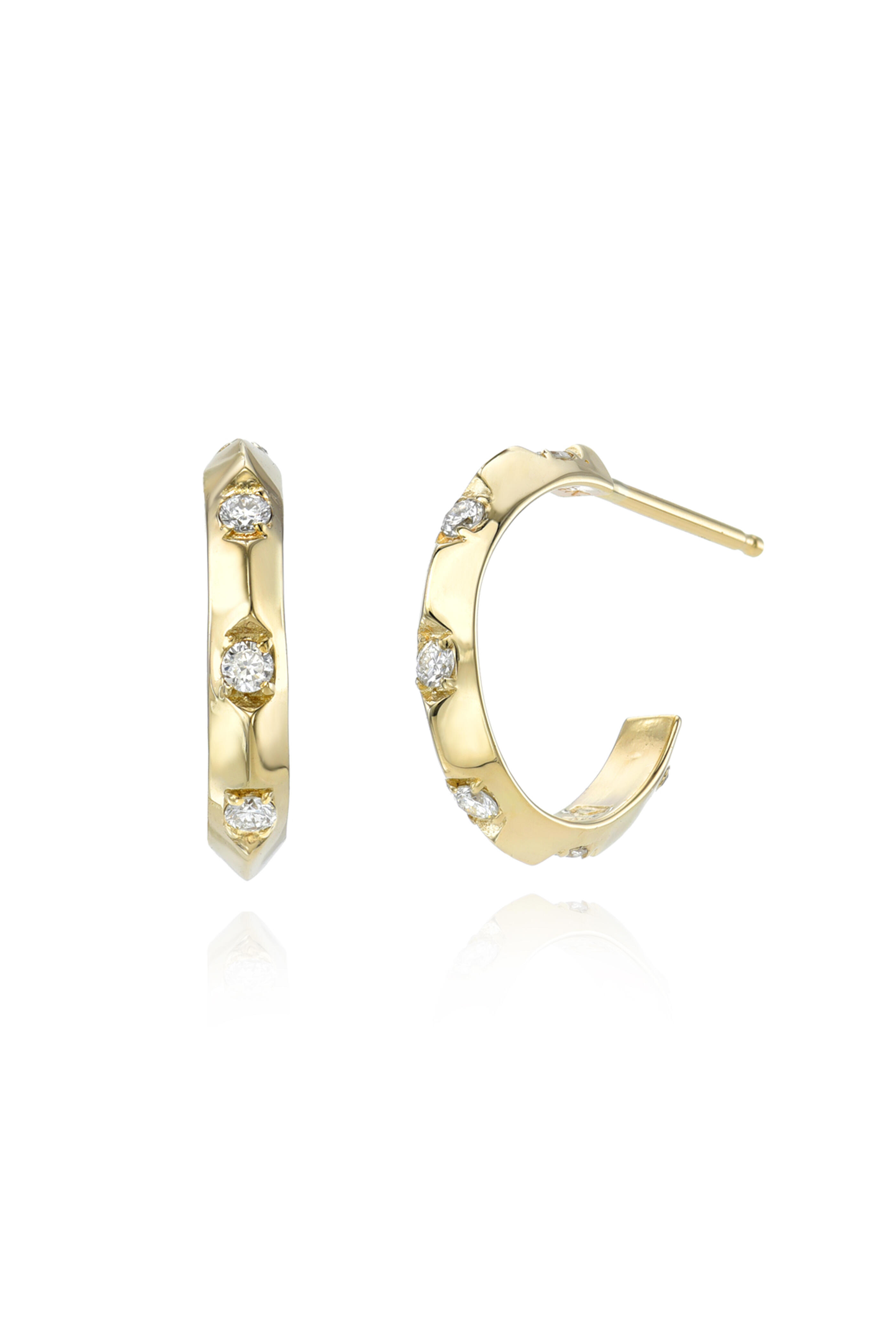 Dru - Diamond Starburst Hoops | Mitchell Stores