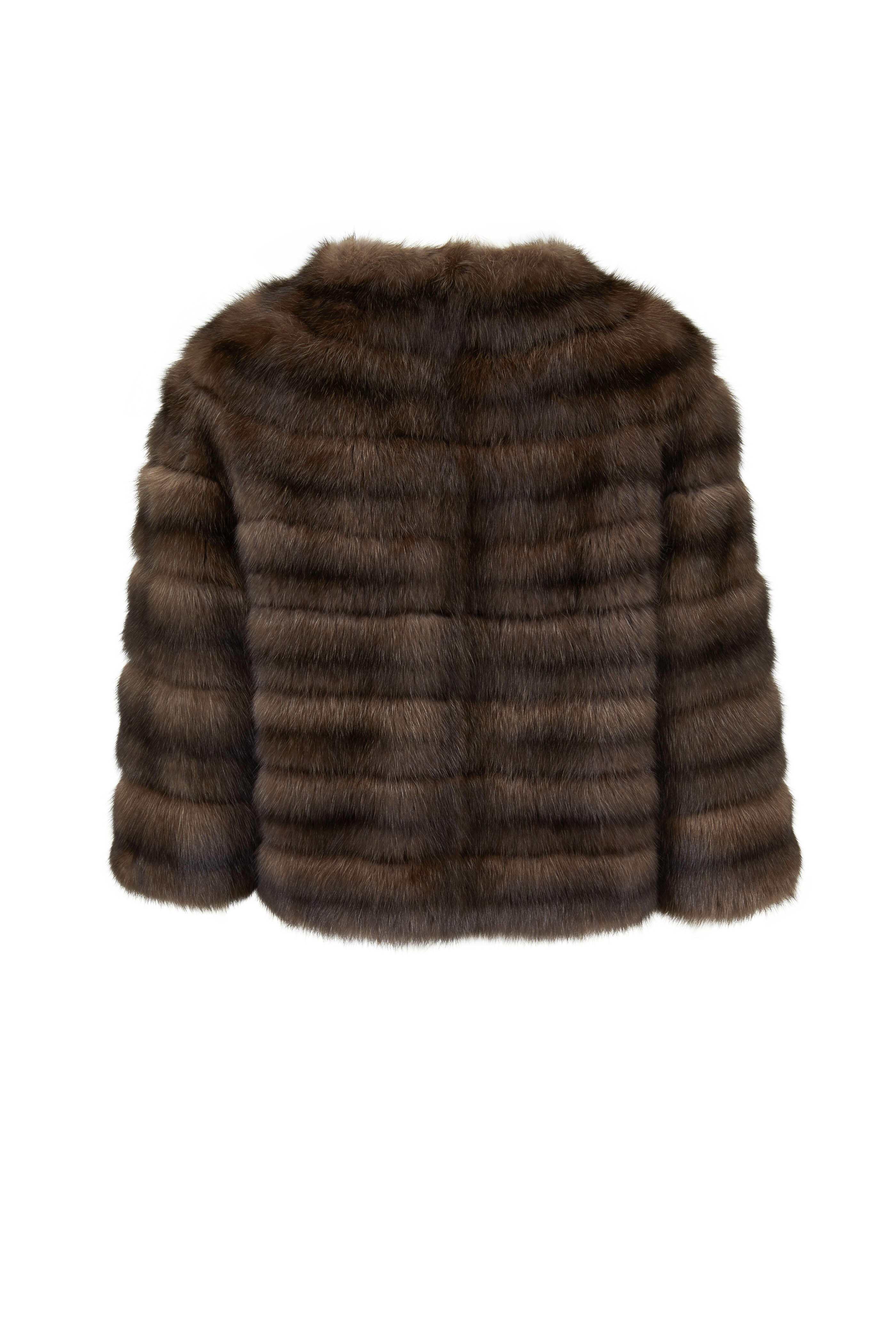 Oscar de la Renta Furs - Brown Tip-Dyed Sable Bolero