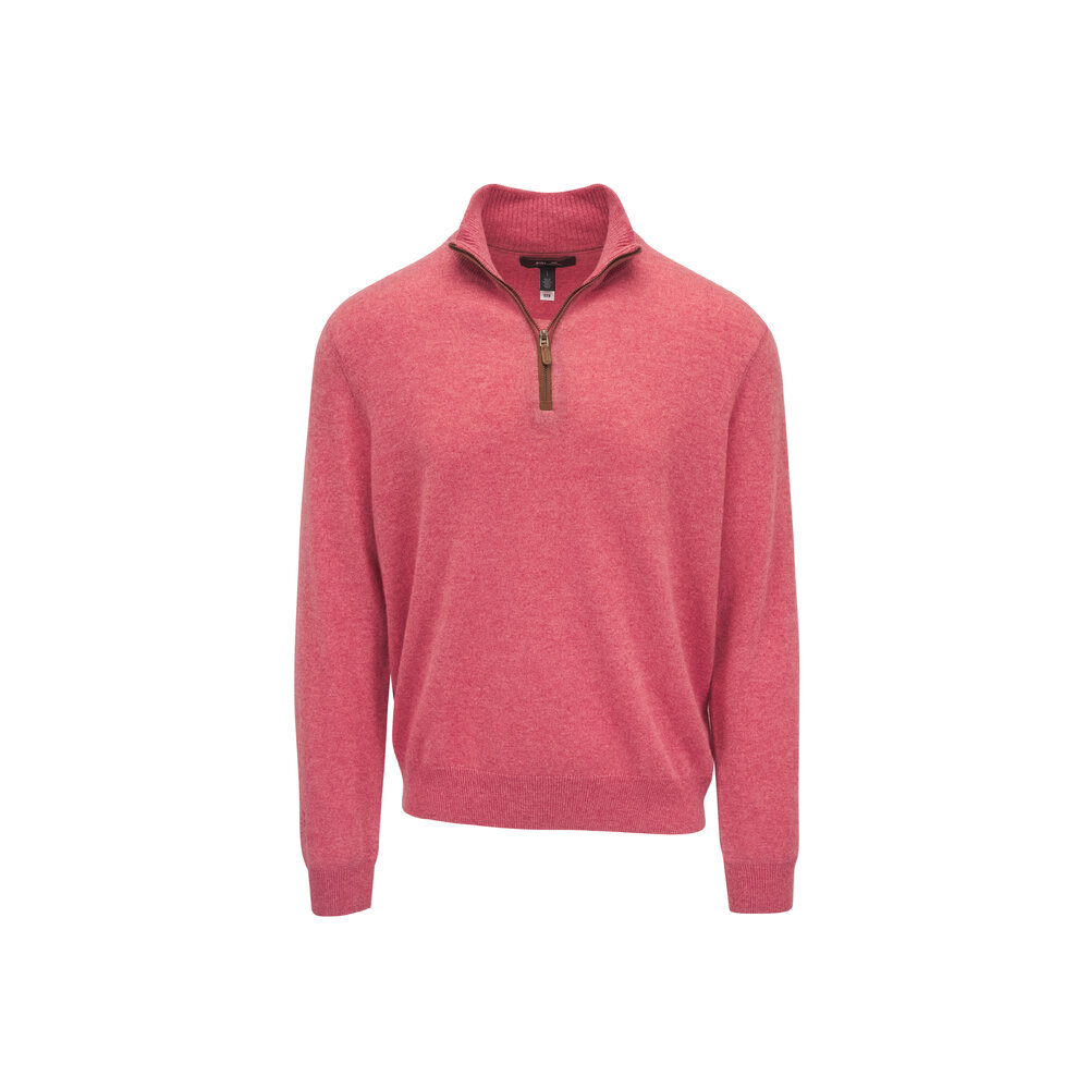 RLX Ralph Lauren - Strawberry Cashmere Quarter Zip Pullover