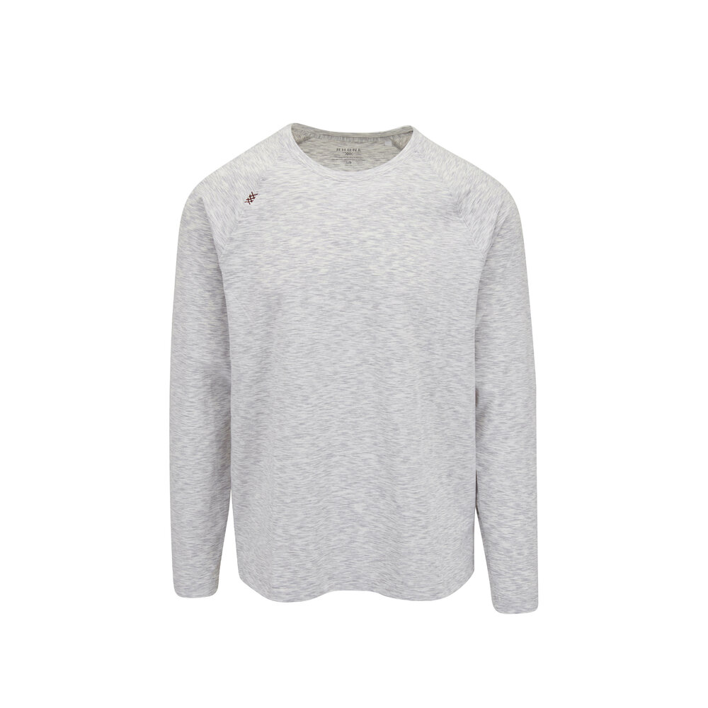 Rhone Apparel - Reign Gray Space Dye Long Sleeve T-Shirt