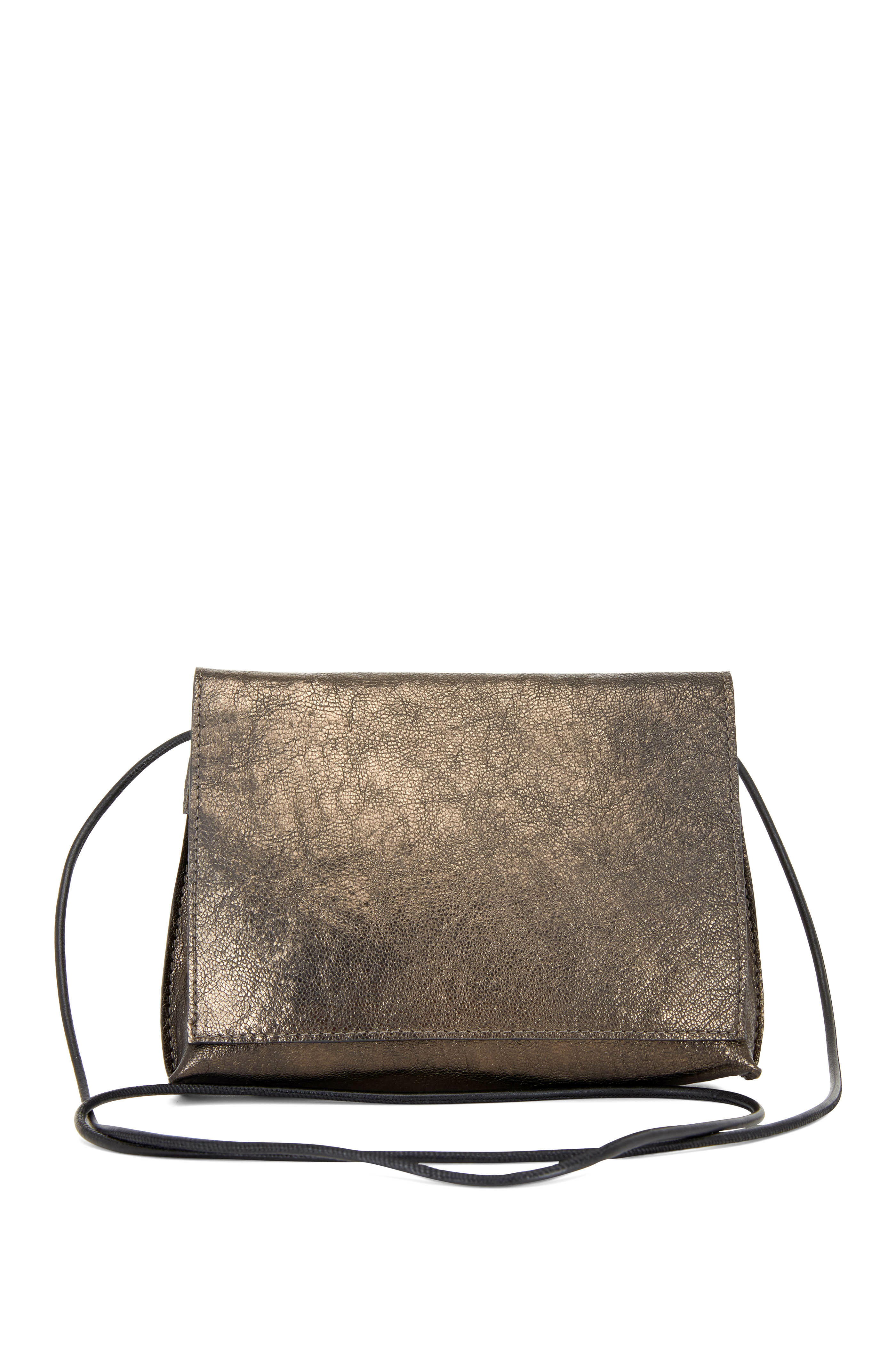 B May Bags - Pyrite Metallic Leather Small Crossbody