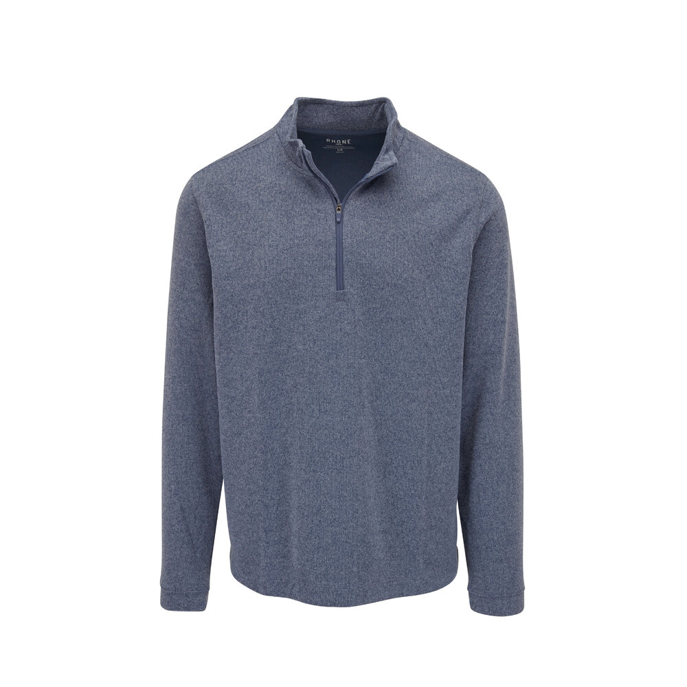 Rhone Apparel - Commuter Slate Blue Quarter Zip Pullover