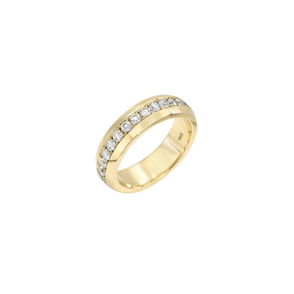Dru - Diamond Bevel Band | Mitchell Stores