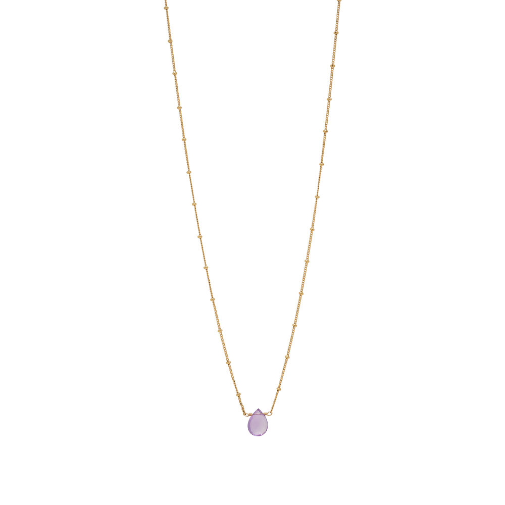 Cristina V. - Amethyst Briolette Necklace | Mitchell Stores