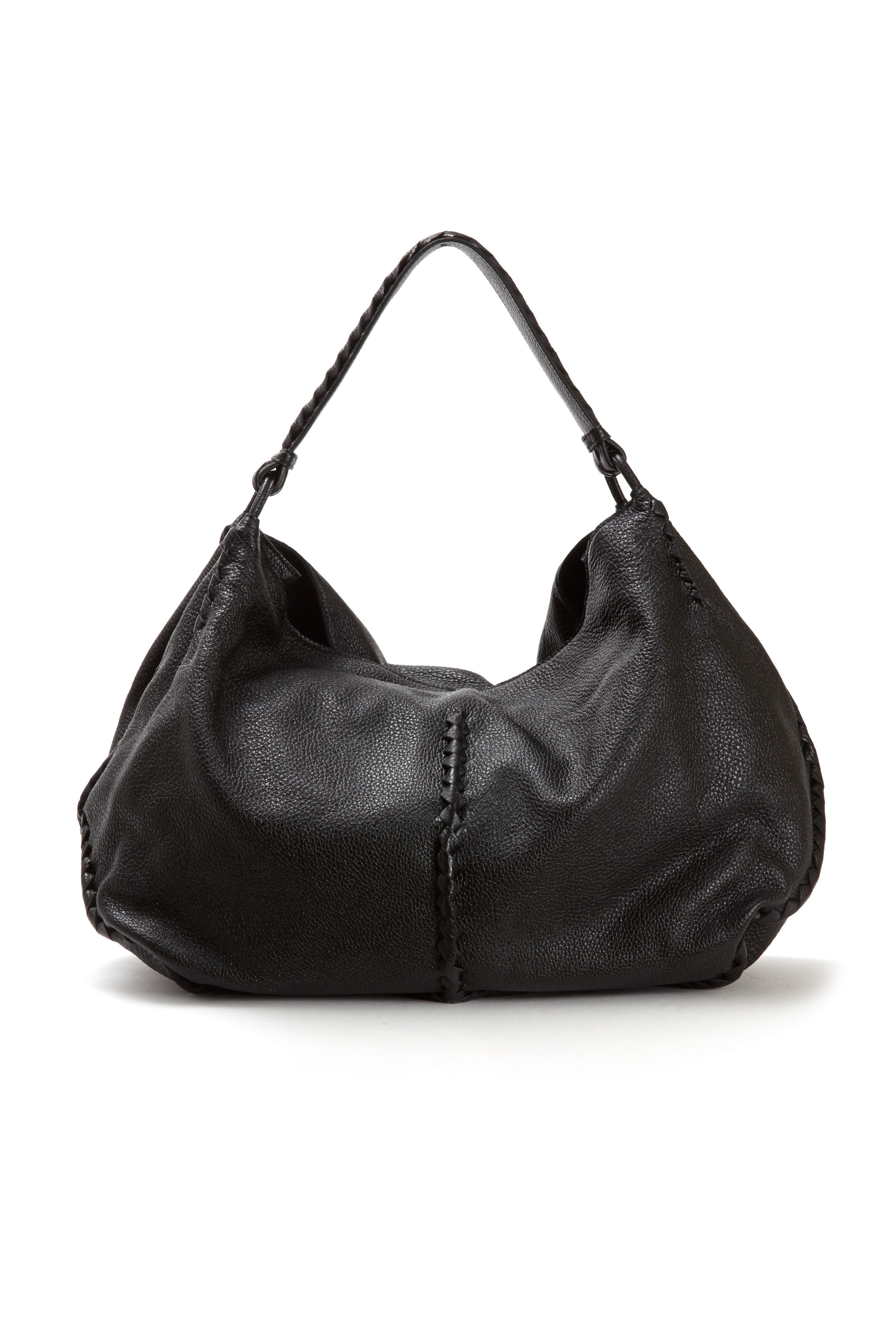 Bottega Veneta - Black Washed Cervo Hobo Bag | Mitchell Stores