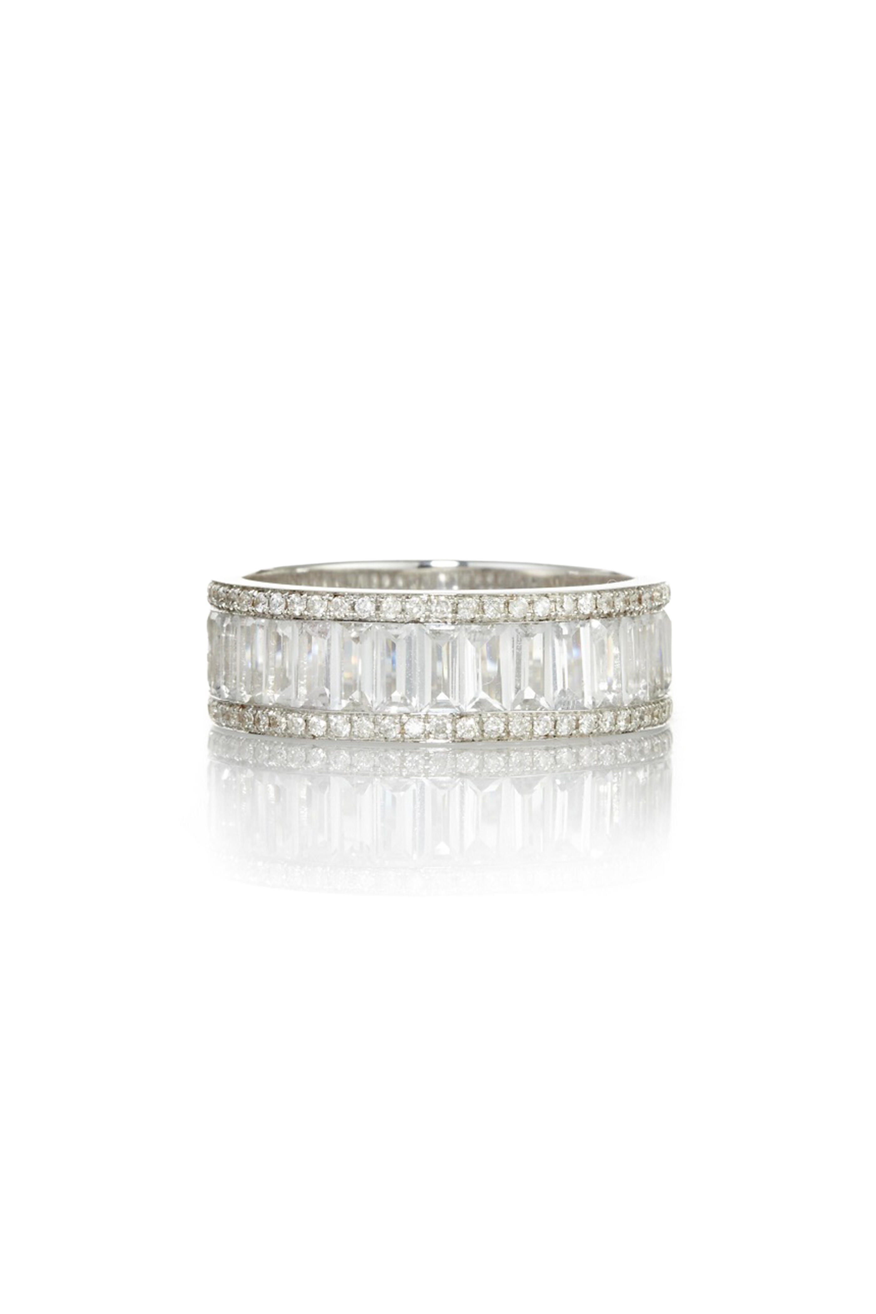 Nam Cho - 18-Karat White Sapphire and Diamond Eternity Band
