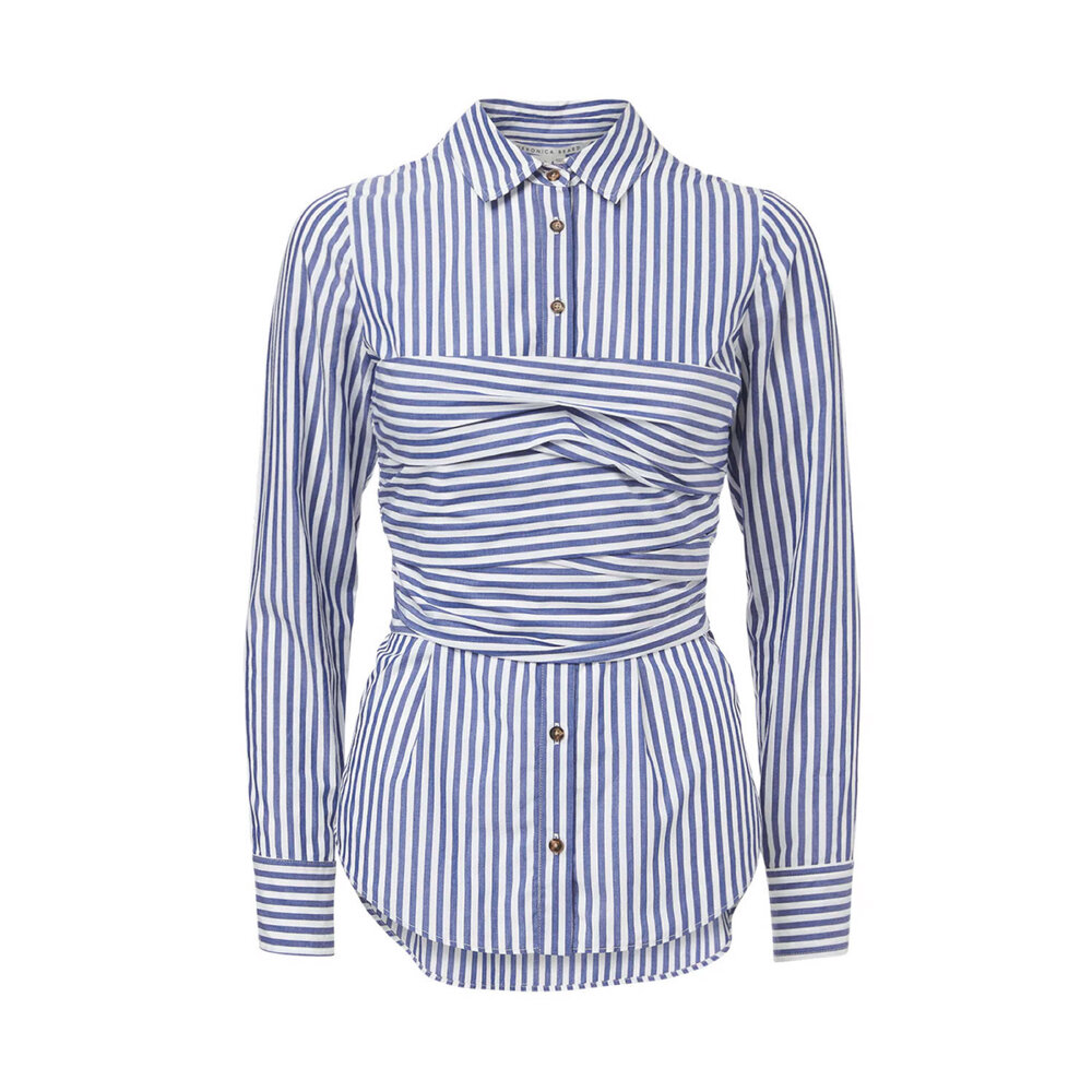 Veronica Beard - Moonlight White Baylor Shirt | Mitchell Stores