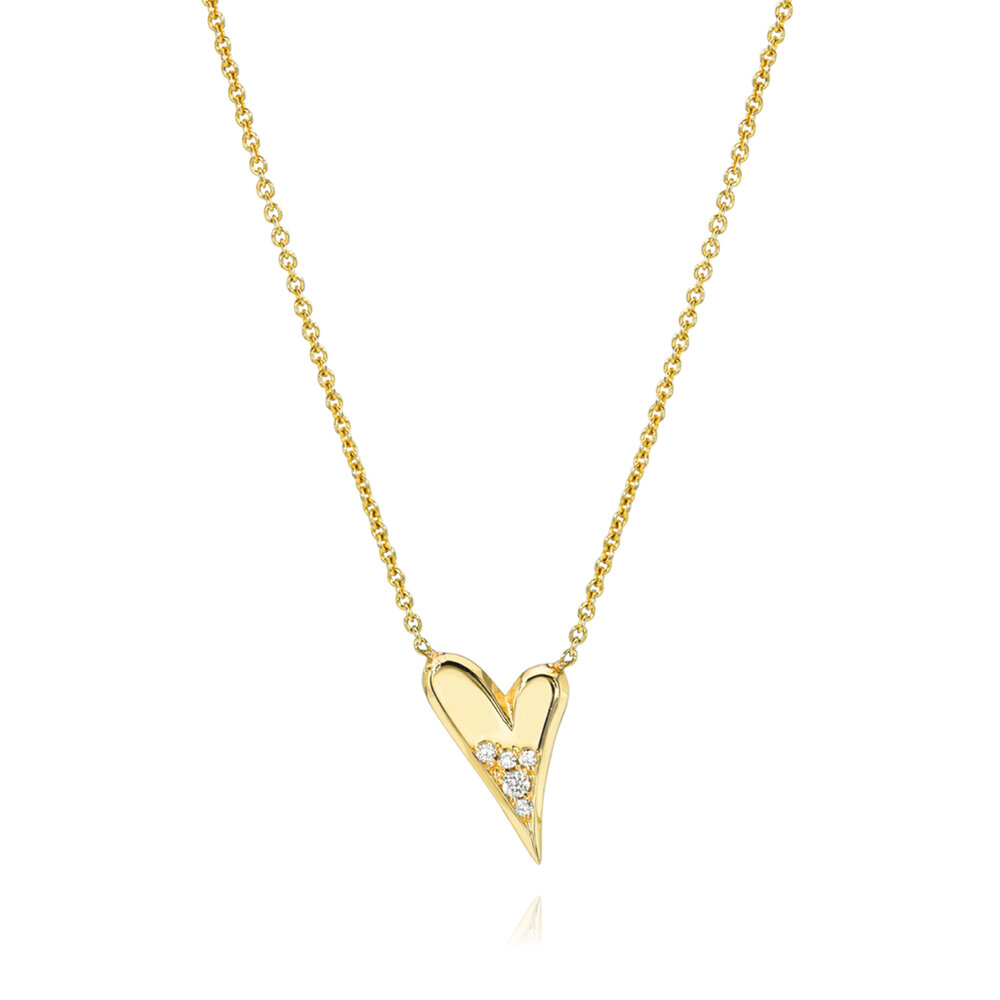 Dru - Diamond Baby Heart Necklace | Mitchell Stores