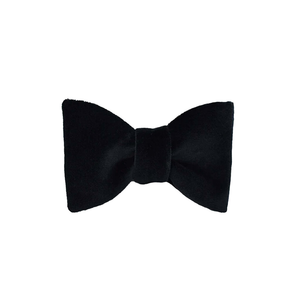 Shawn Christopher - Black Classic Scabal Velvet Bowtie