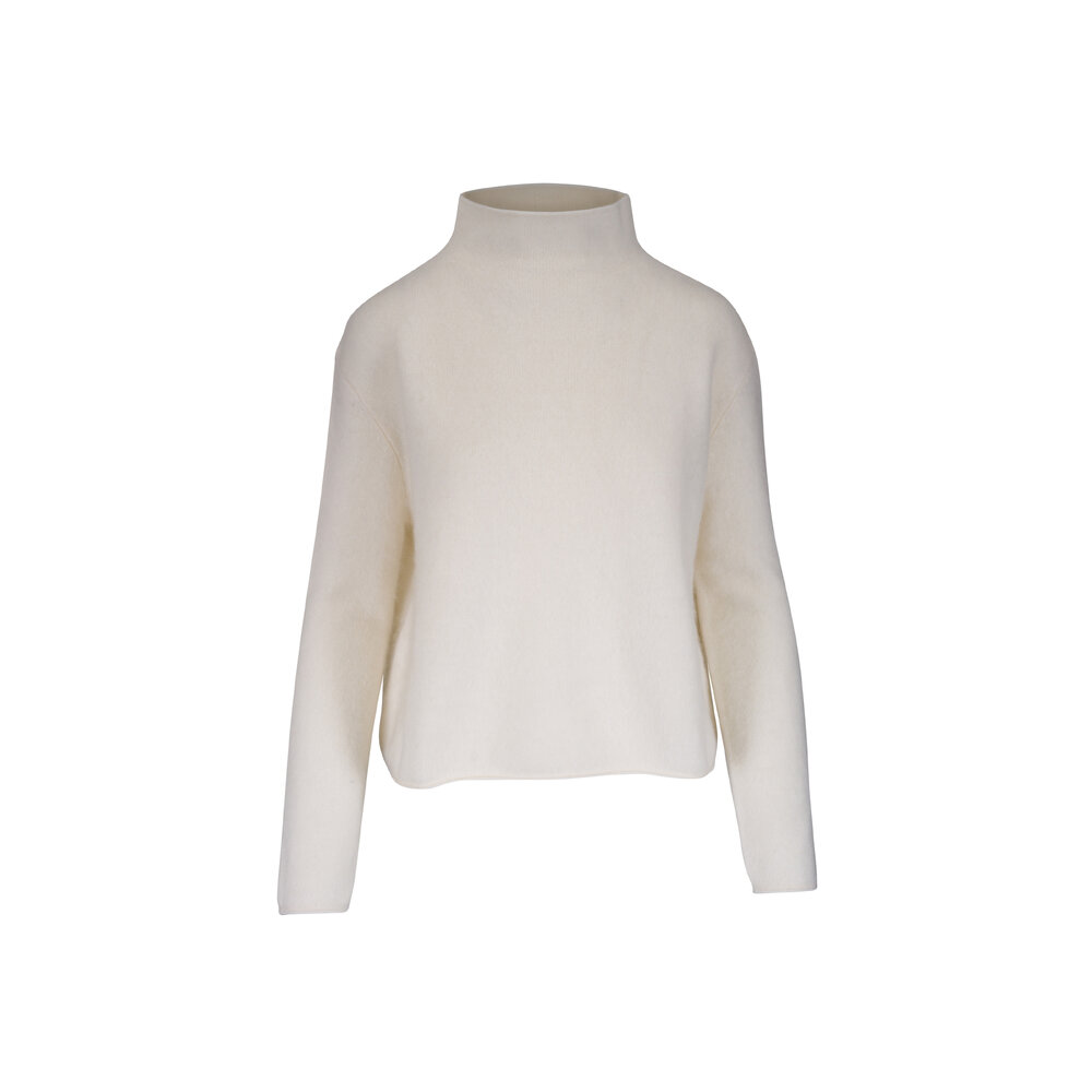 Lisa Yang - Sandy Cream Brushed Cashmere Sweater
