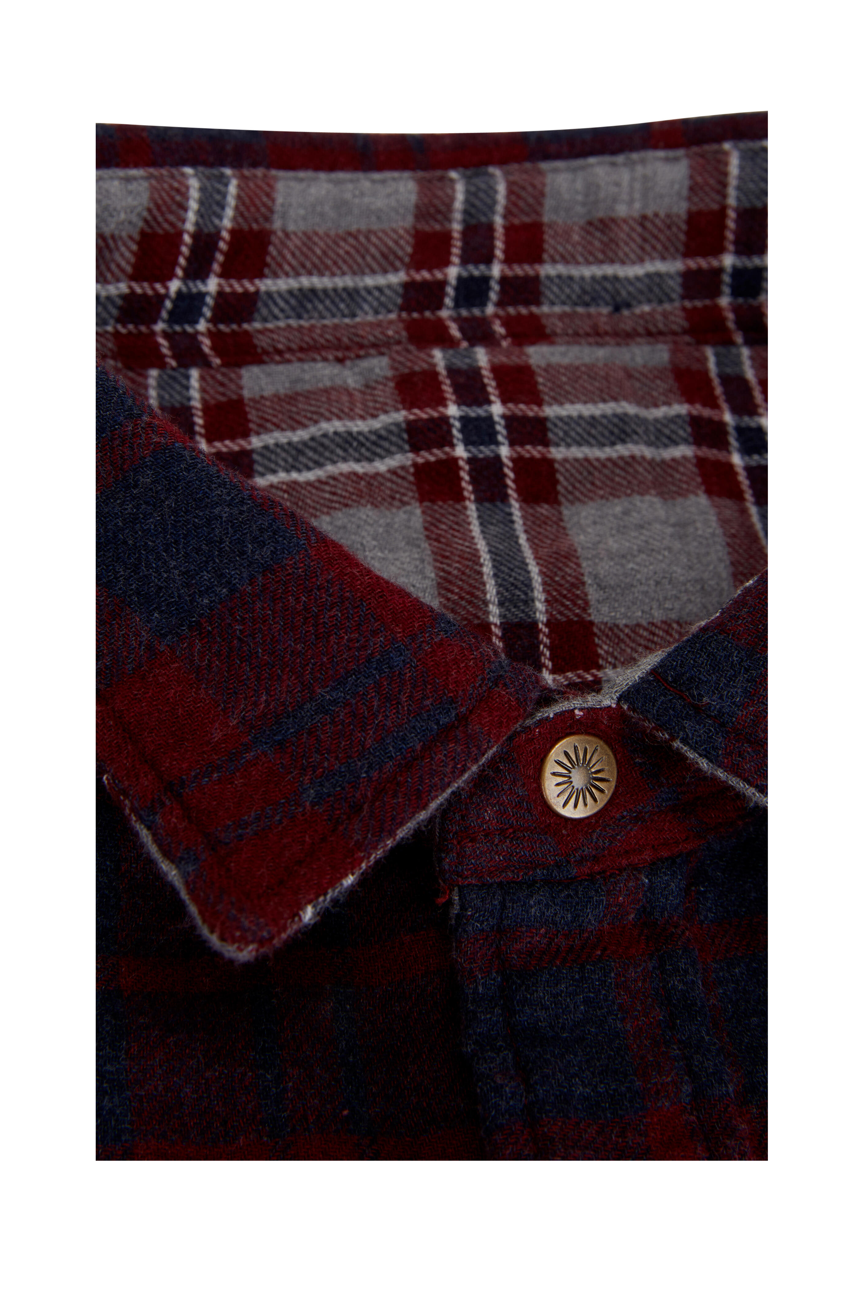 Faherty Brand - Belmar Burgundy Reversible Cotton Button Down