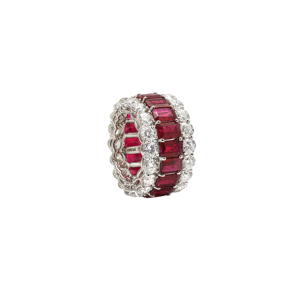 Bayco - Platinum Ruby & Diamond Ring | Mitchell Stores