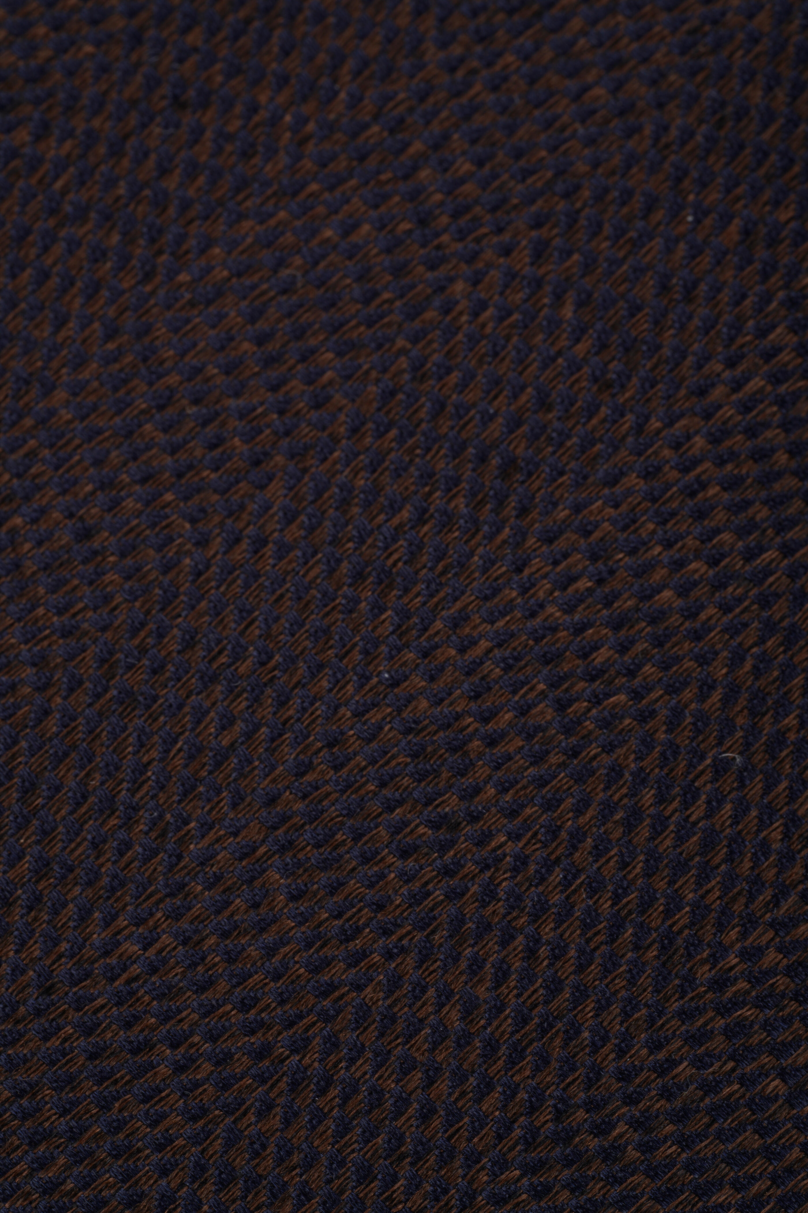 Canali - Solid Brown Textured Silk Necktie | Mitchell Stores