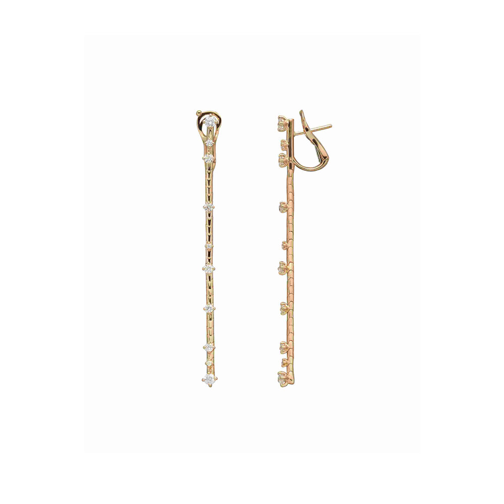 Mattia Cielo - 18K Diamond Diamanti Chain Earrings