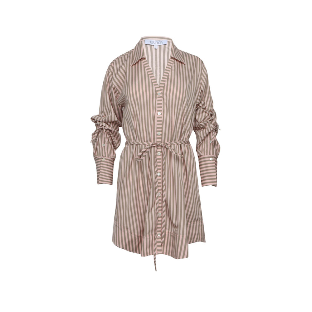 Hevron - Blush Stripe Abigail Dress | Mitchell Stores