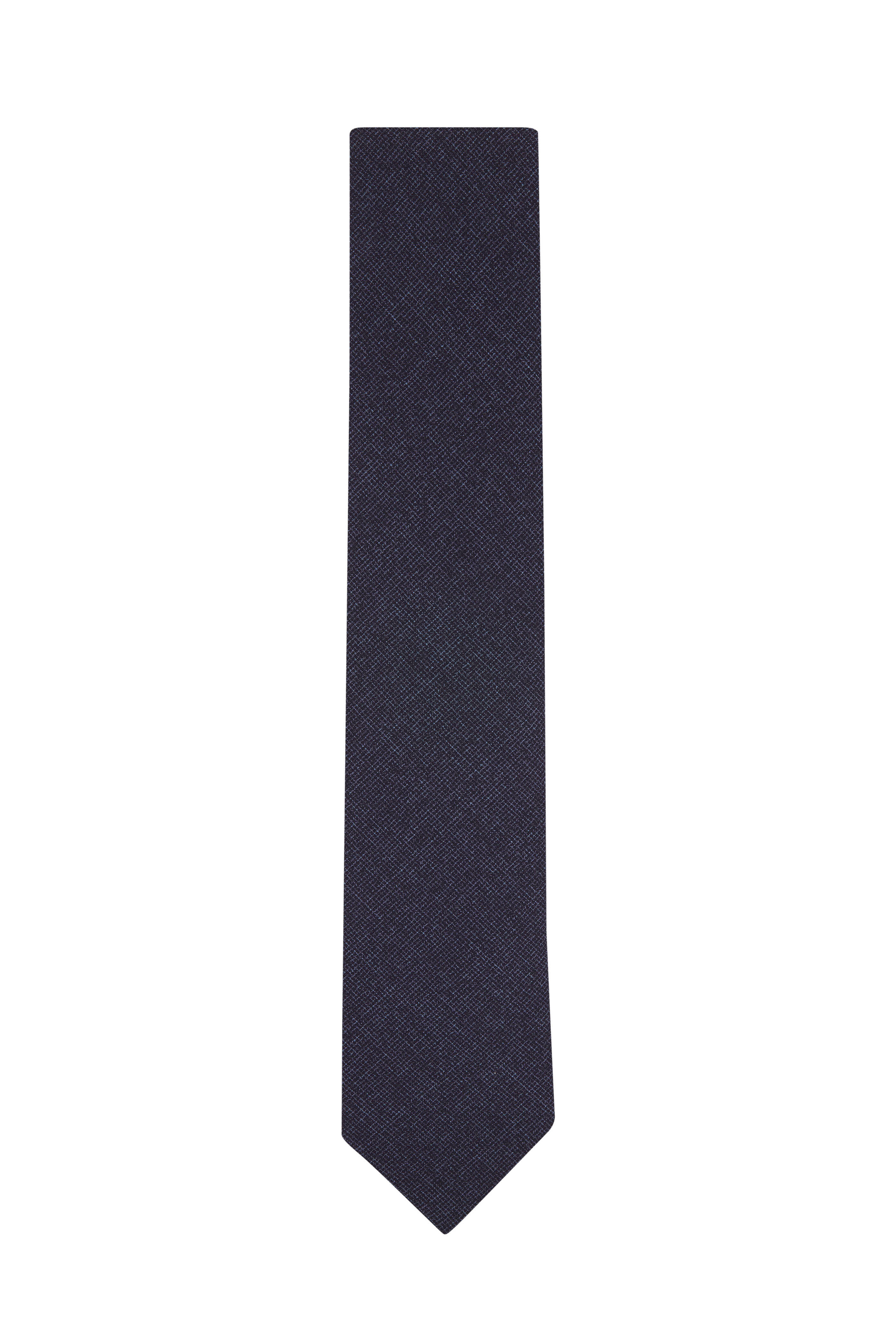 Brioni - Navy Blue Wool Necktie | Mitchell Stores