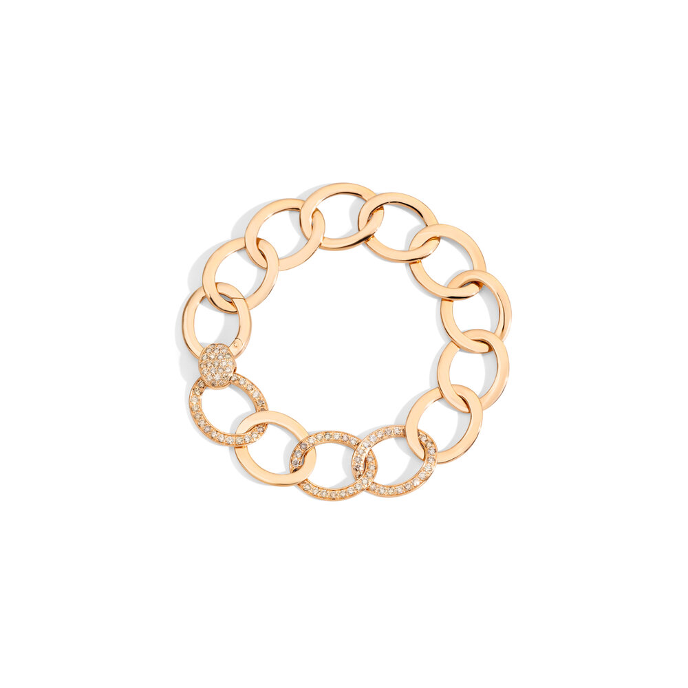 Pomellato - Rose Gold Brera 3 Diamond Link Bracelet