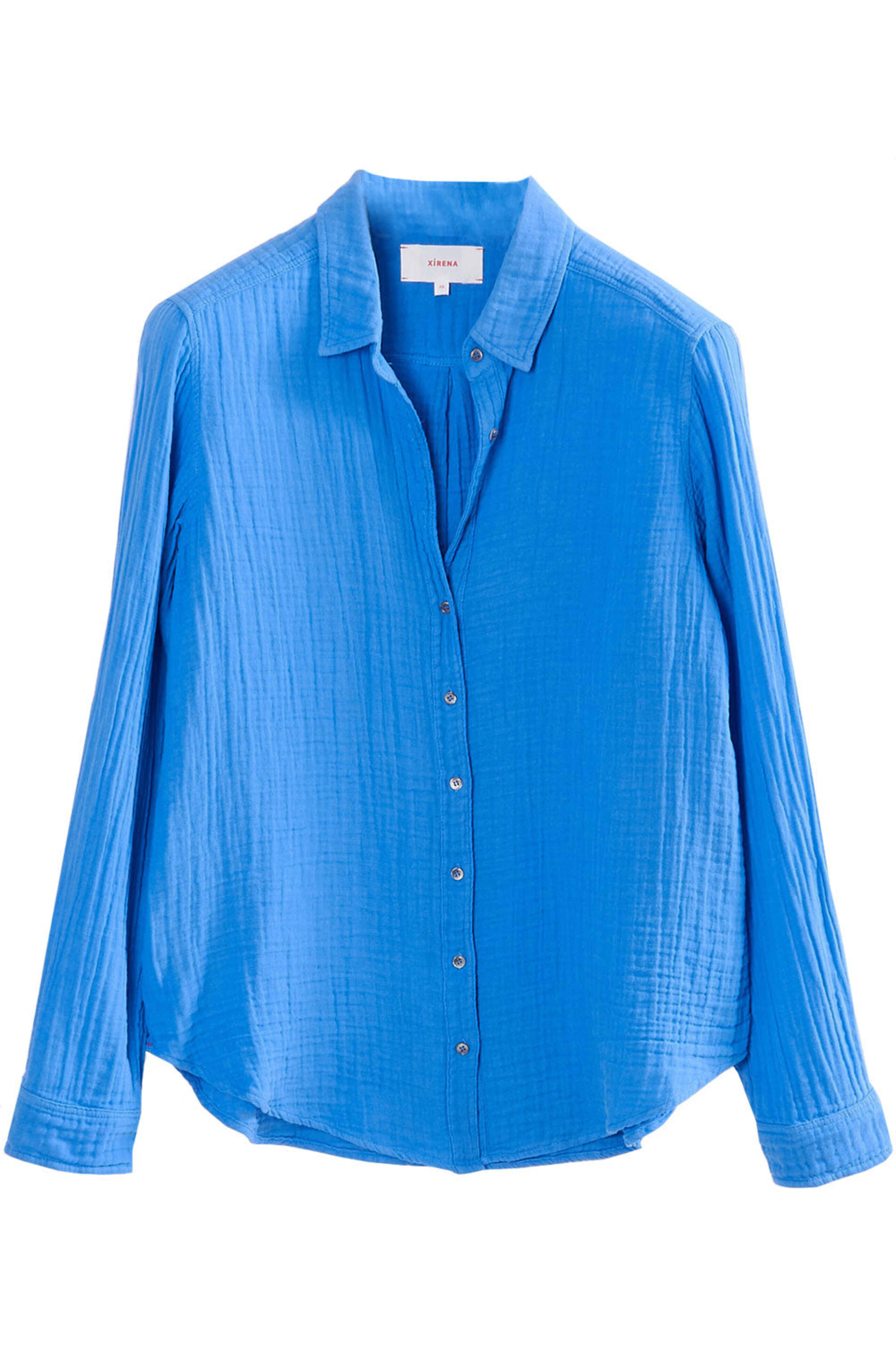 Xirena - Sea Blue Scout Shirt | Mitchell Stores