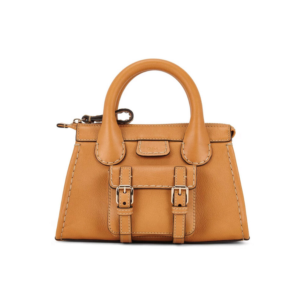 Chloé - Edith Mini Satchel Bag in Autumnal Brown