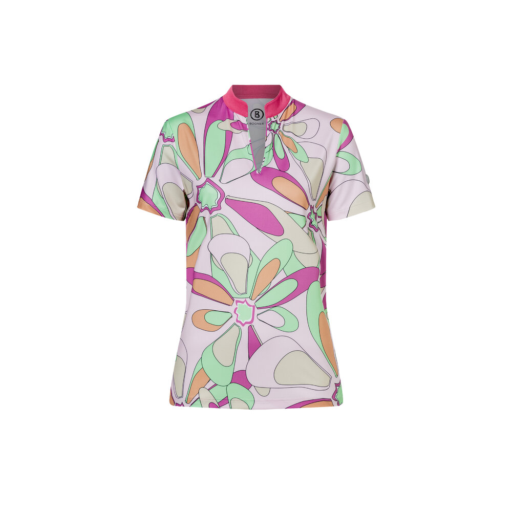 Bogner - Zenia Soft Peach Floral Performance Shirt