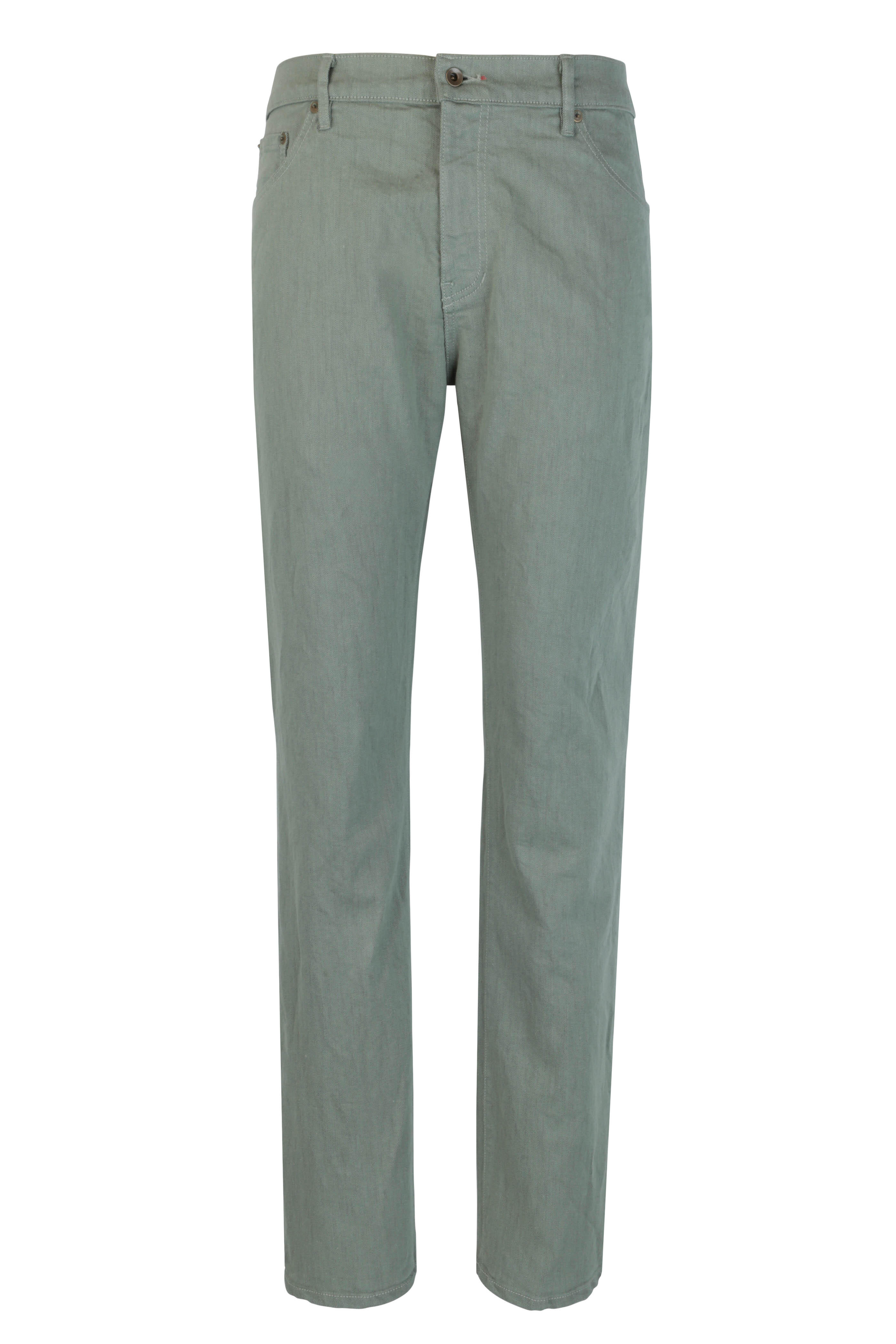 Raleigh Denim - Martin Sage Stretch Cotton Five Pocket Jean