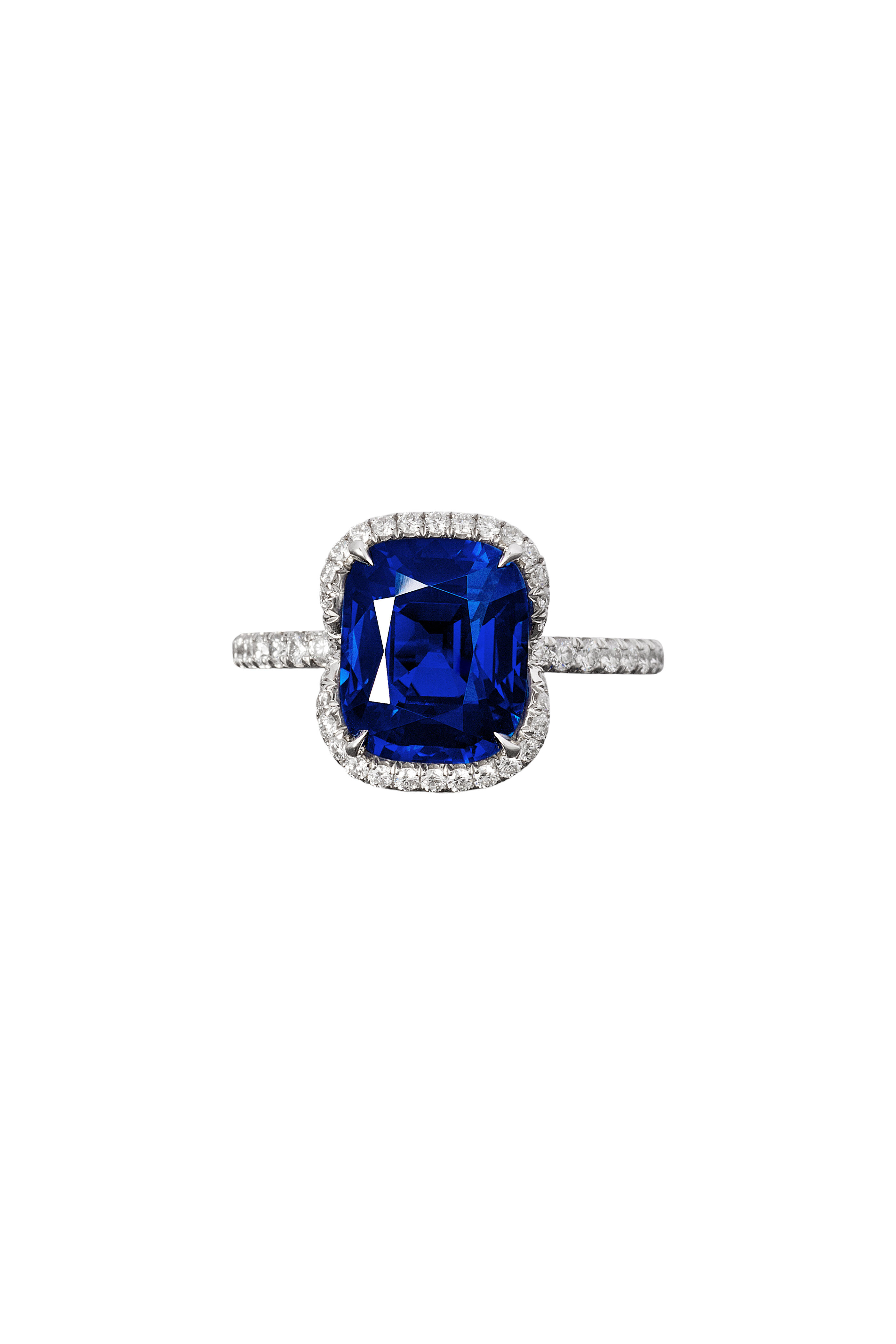 Bayco - Platinum Sapphire & Diamond Ring | Mitchell Stores