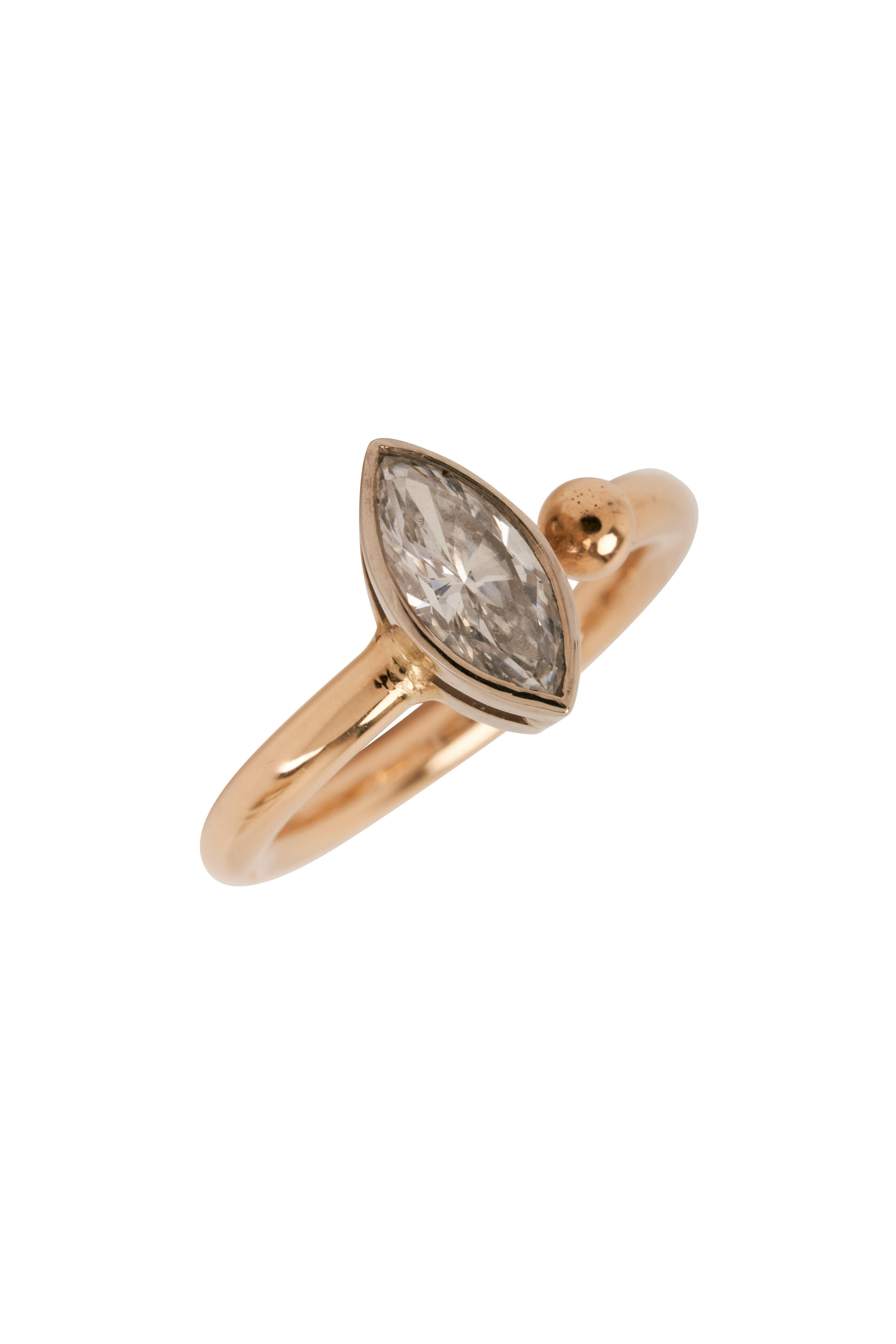 Genevieve Lau - Bezel Set Marquise Diamond Ring | Mitchell Stores