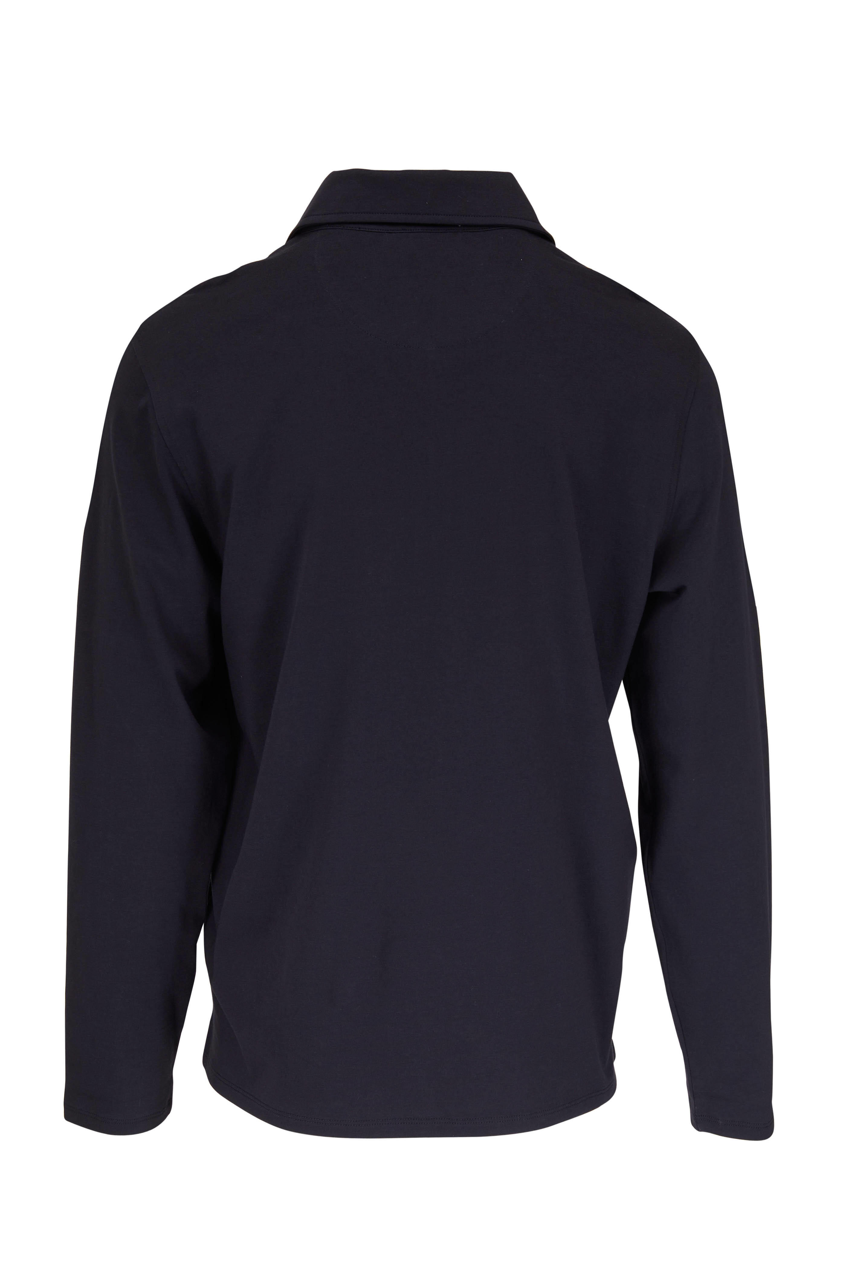 Vince - Coastal Blue Quarter Zip Pullover | Mitchell Stores
