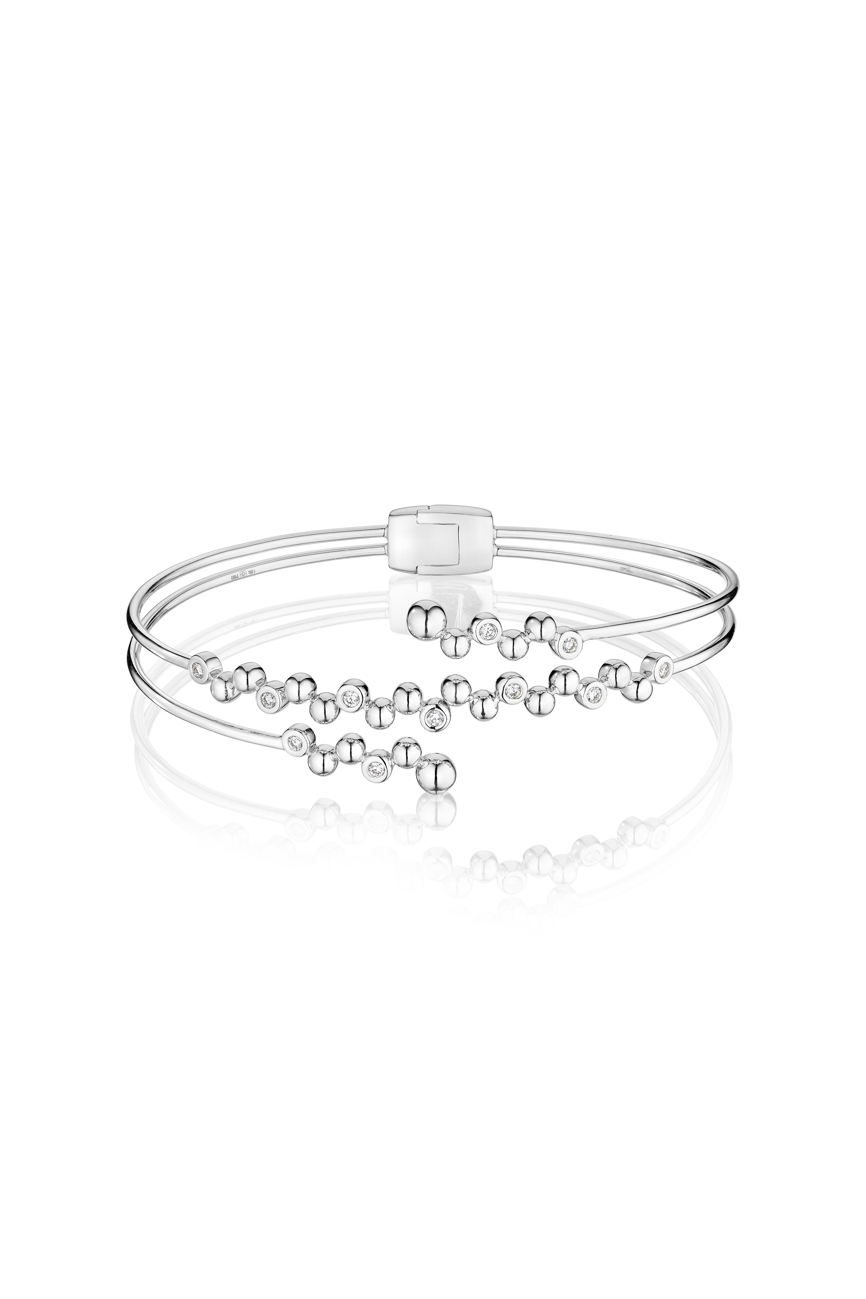 Hueb - Diamond Bubbles White Gold Bracelet | Mitchell Stores