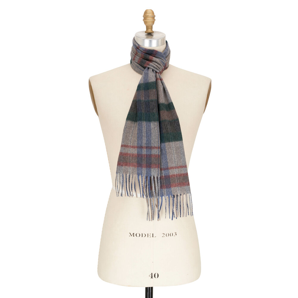 Fratelli Piacenza - Vintage 2 Multicolor Plaid Cashmere Scarf