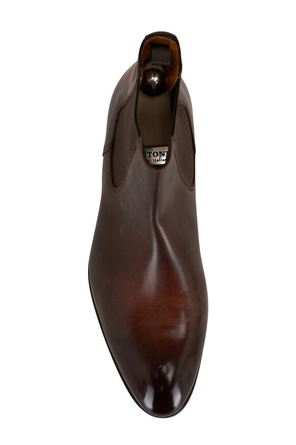 Bontoni - Cavaliere Brown Leather Chelsea Boot | Mitchell Stores