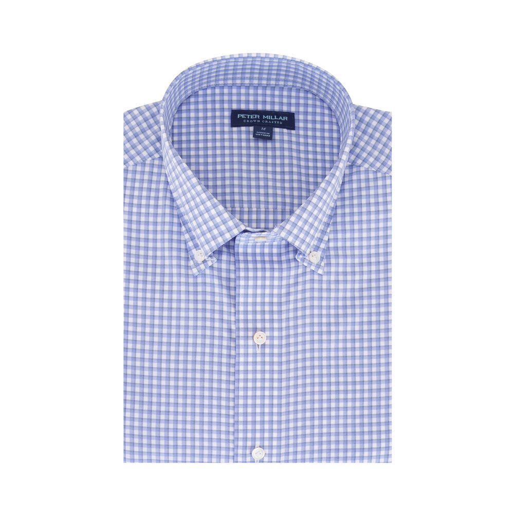 Peter Millar - Mitchell Wisteria Blue Check Sport Shirt