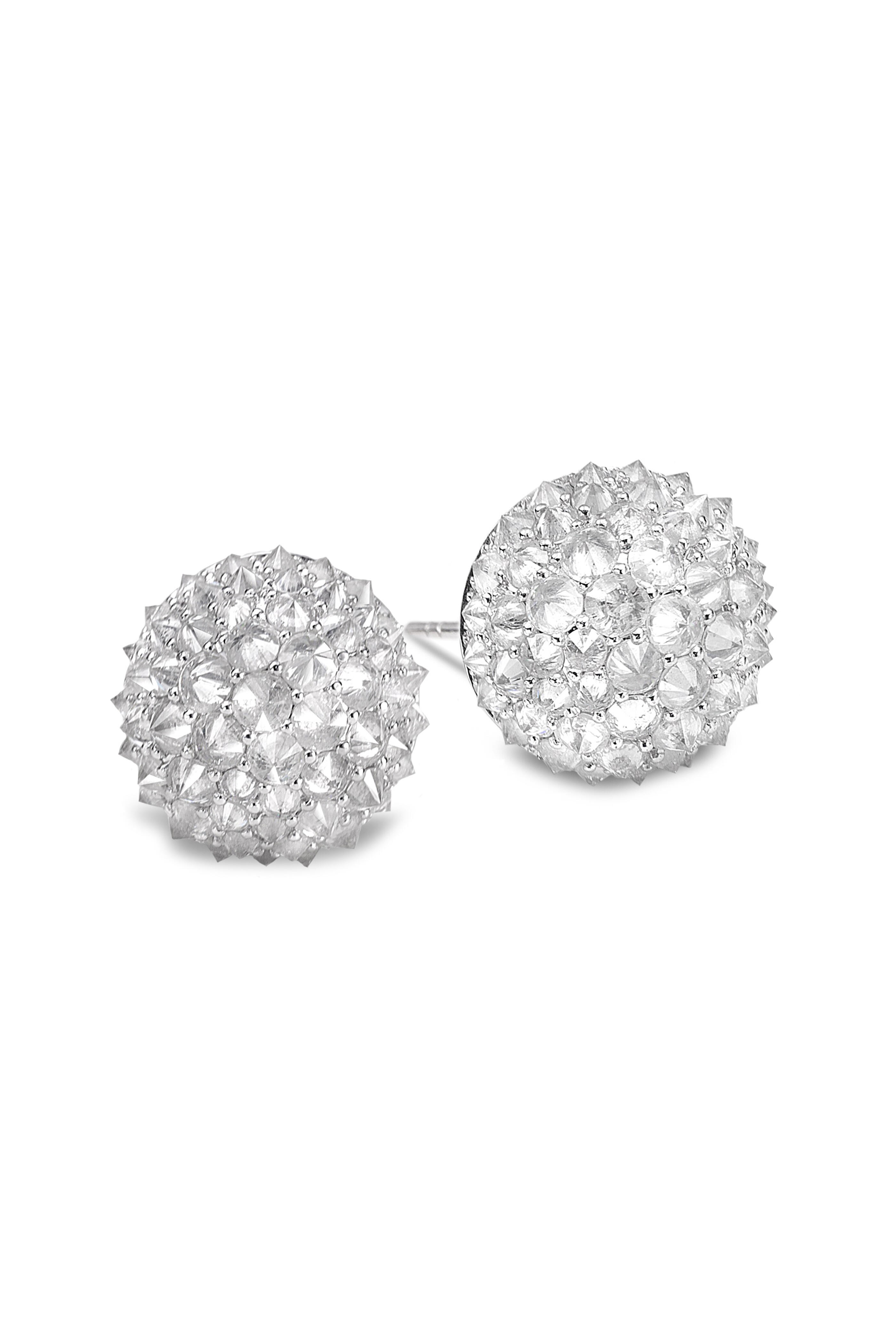 Nam Cho - 18-Karat White Gold Diamond "Spike" Studs