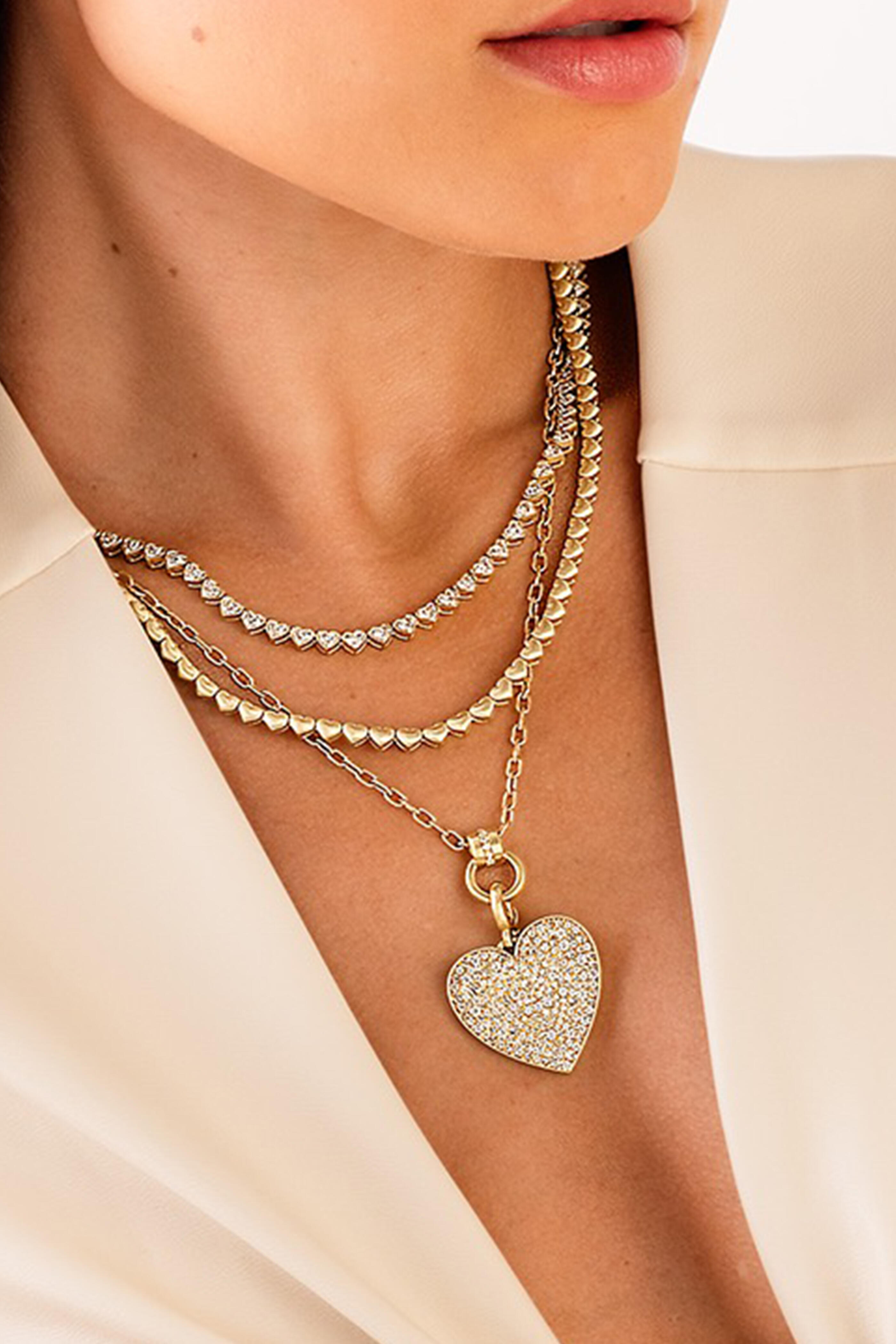 Leigh Maxwell - 18K Amani Ring Diamond Necklace | Mitchell Stores