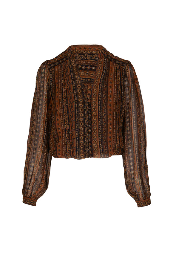 Veronica Beard - Astro Bronze Blouse | Mitchell Stores