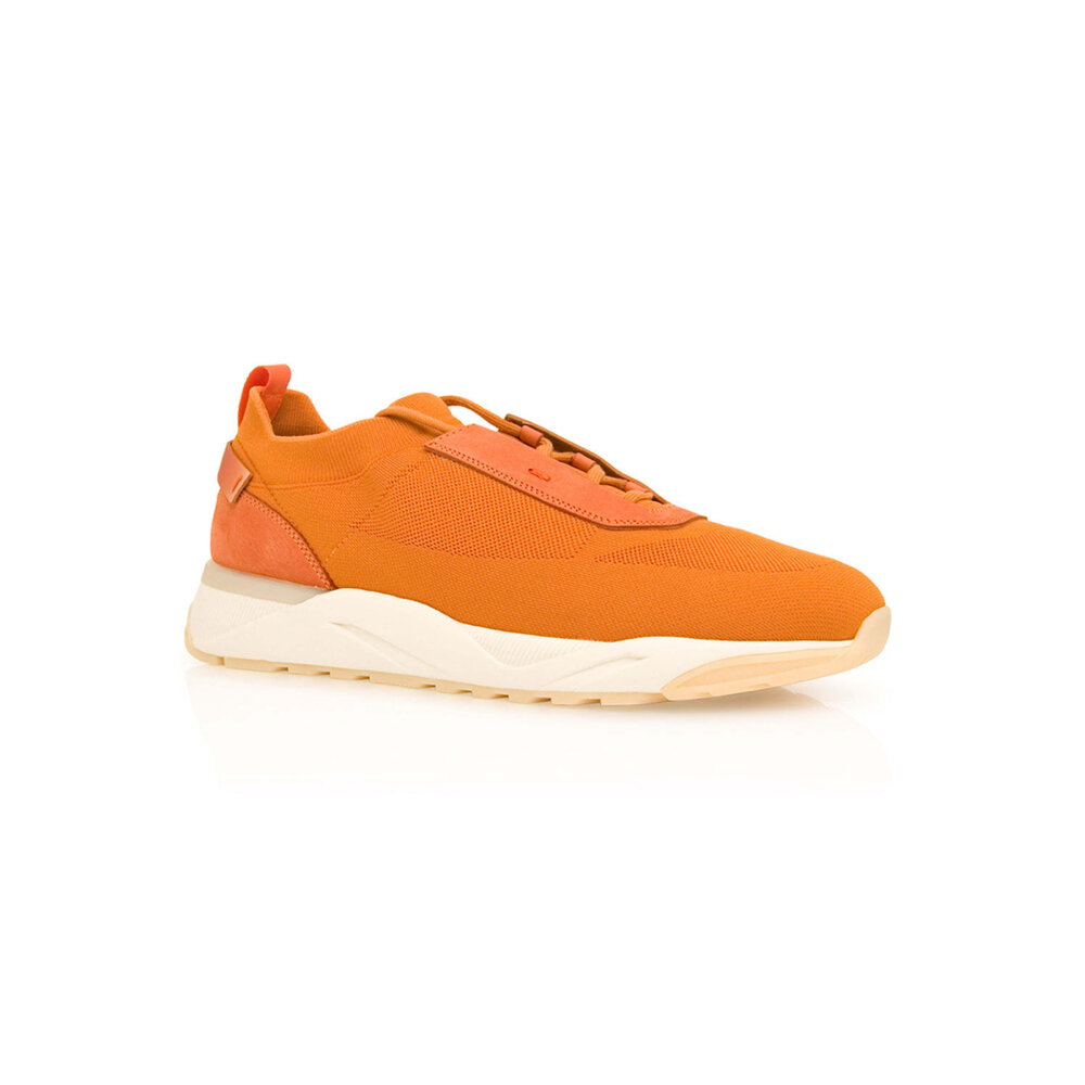 Santoni - Drowse Sneaker in Orange | Mitchell Stores