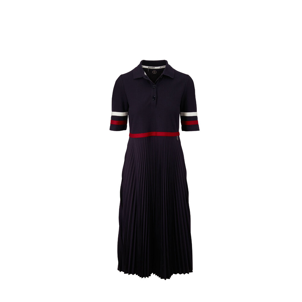 Bogner - Philia Fashion Navy Short Sleeve Polo Dress