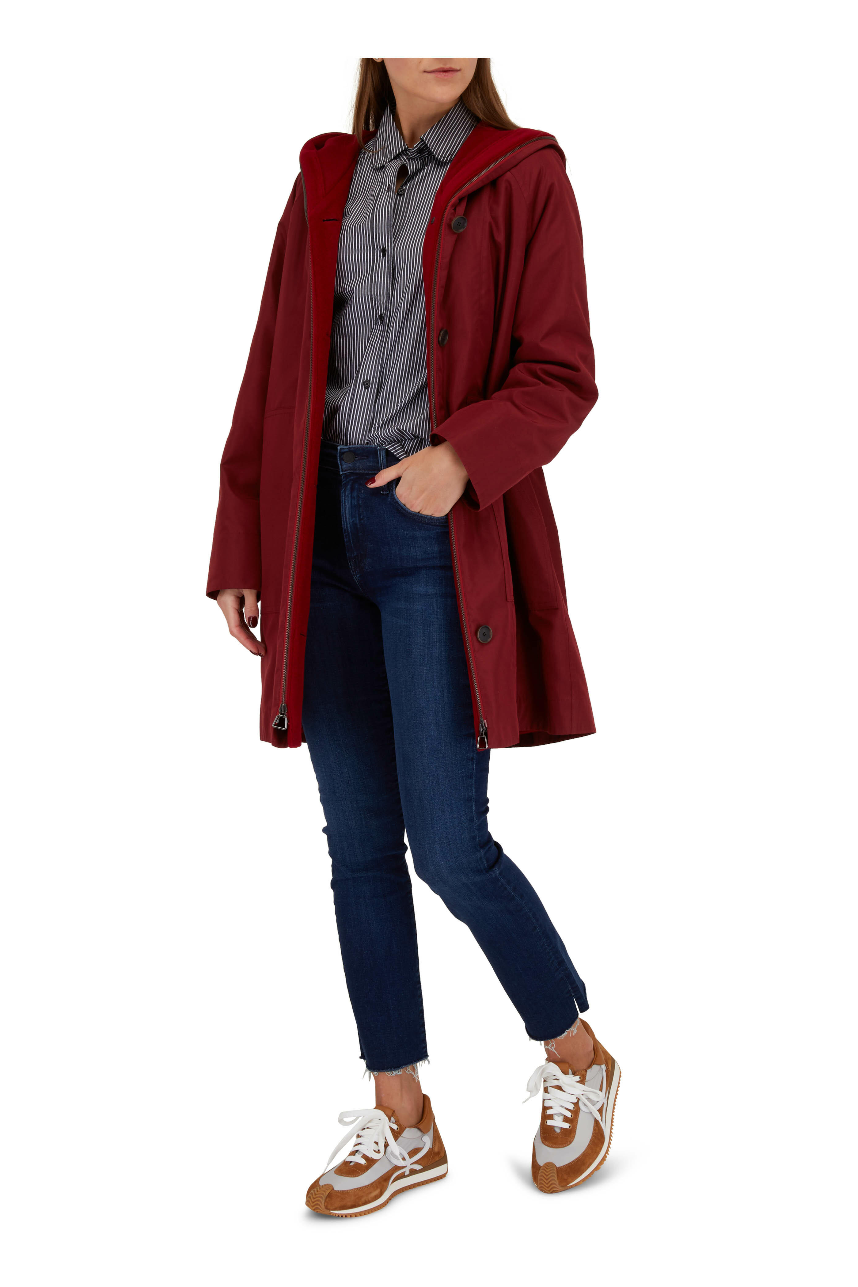 Akris - Bellevue Red 2-In-1 Coat | Mitchell Stores