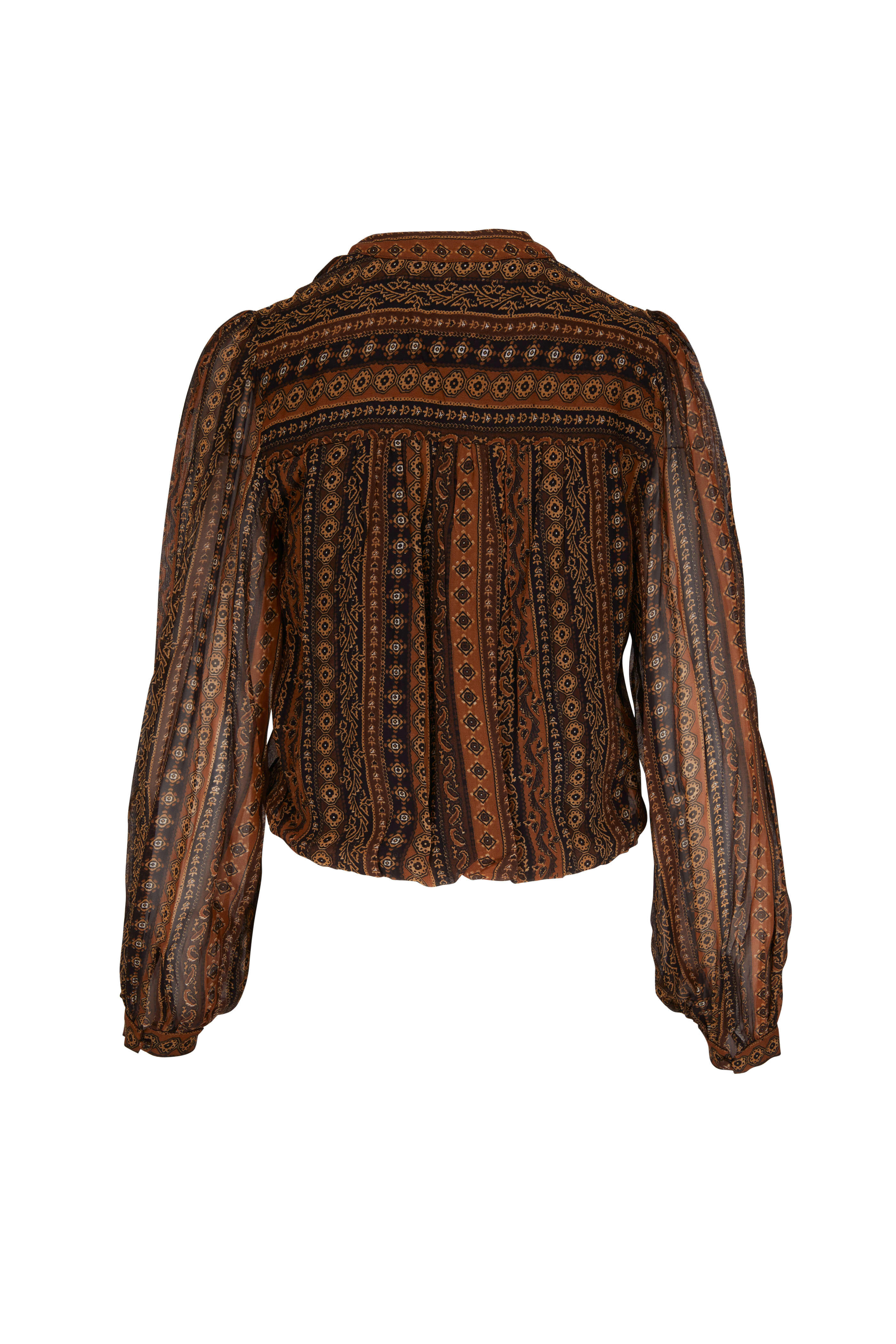 Veronica Beard - Astro Bronze Blouse | Mitchell Stores