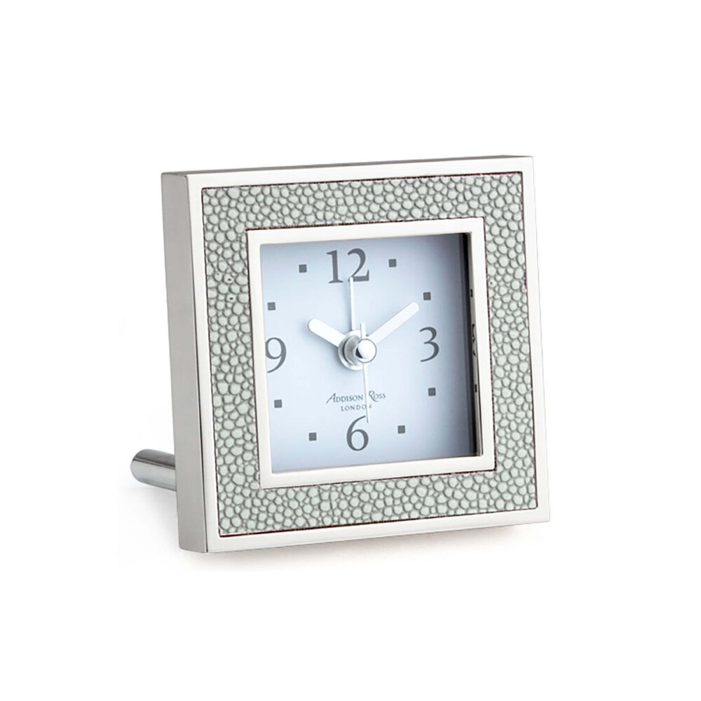 Addison Ross - Grey Shagreen Clock | Mitchell Stores