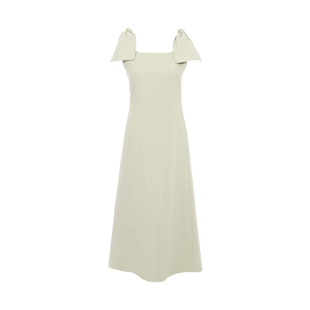 Chloé - Coconut Milk Aline Bow Sleeve Dress | Mitchell Stores
