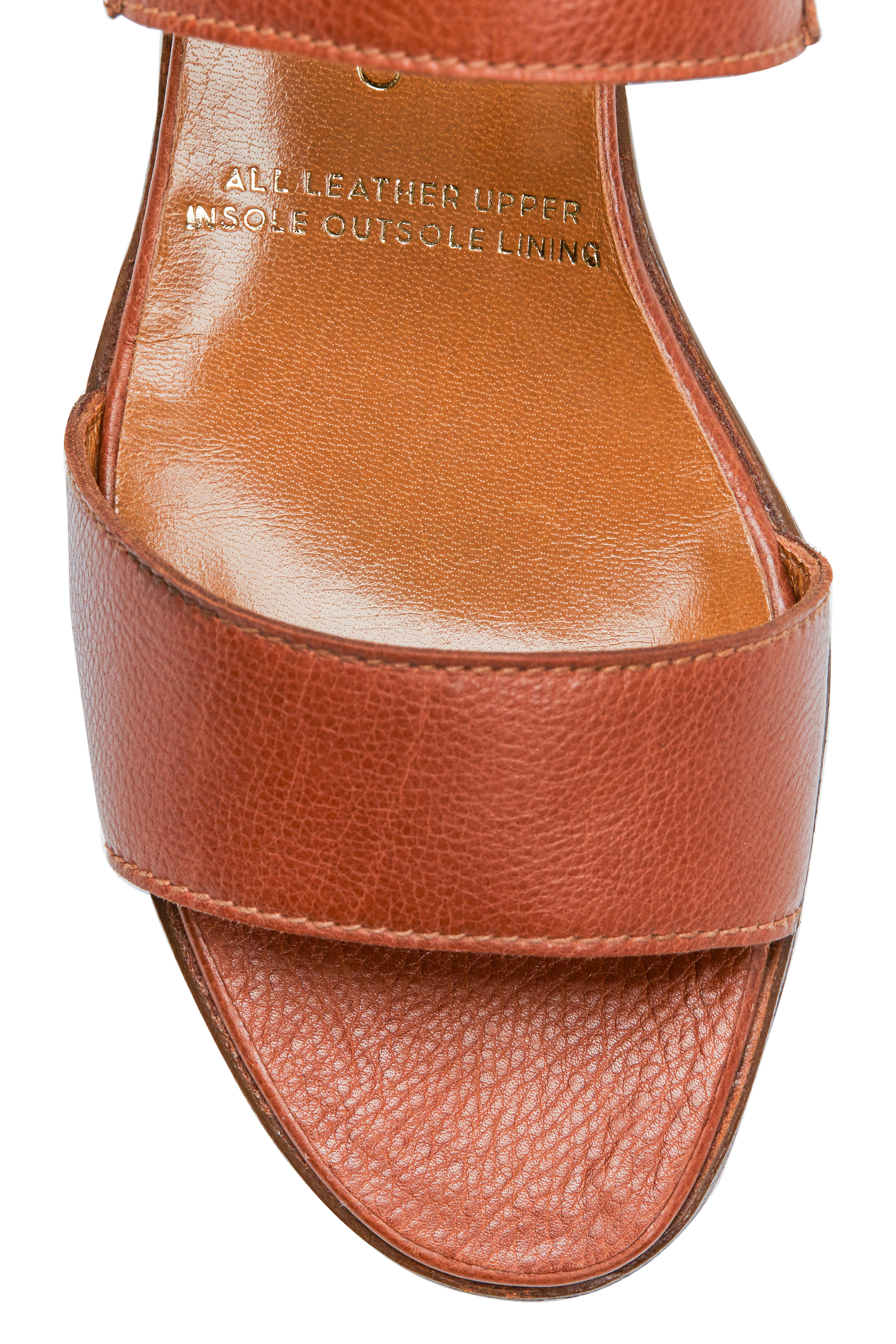 Gravati - Brown Leather City Sandal, 40mm | Mitchell Stores