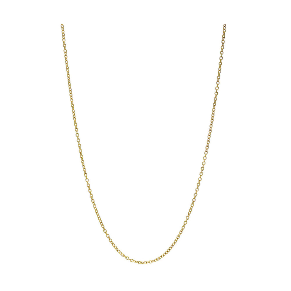 Dru - 14k Yellow Gold Small Rolo Chain Necklace | Mitchell Stores