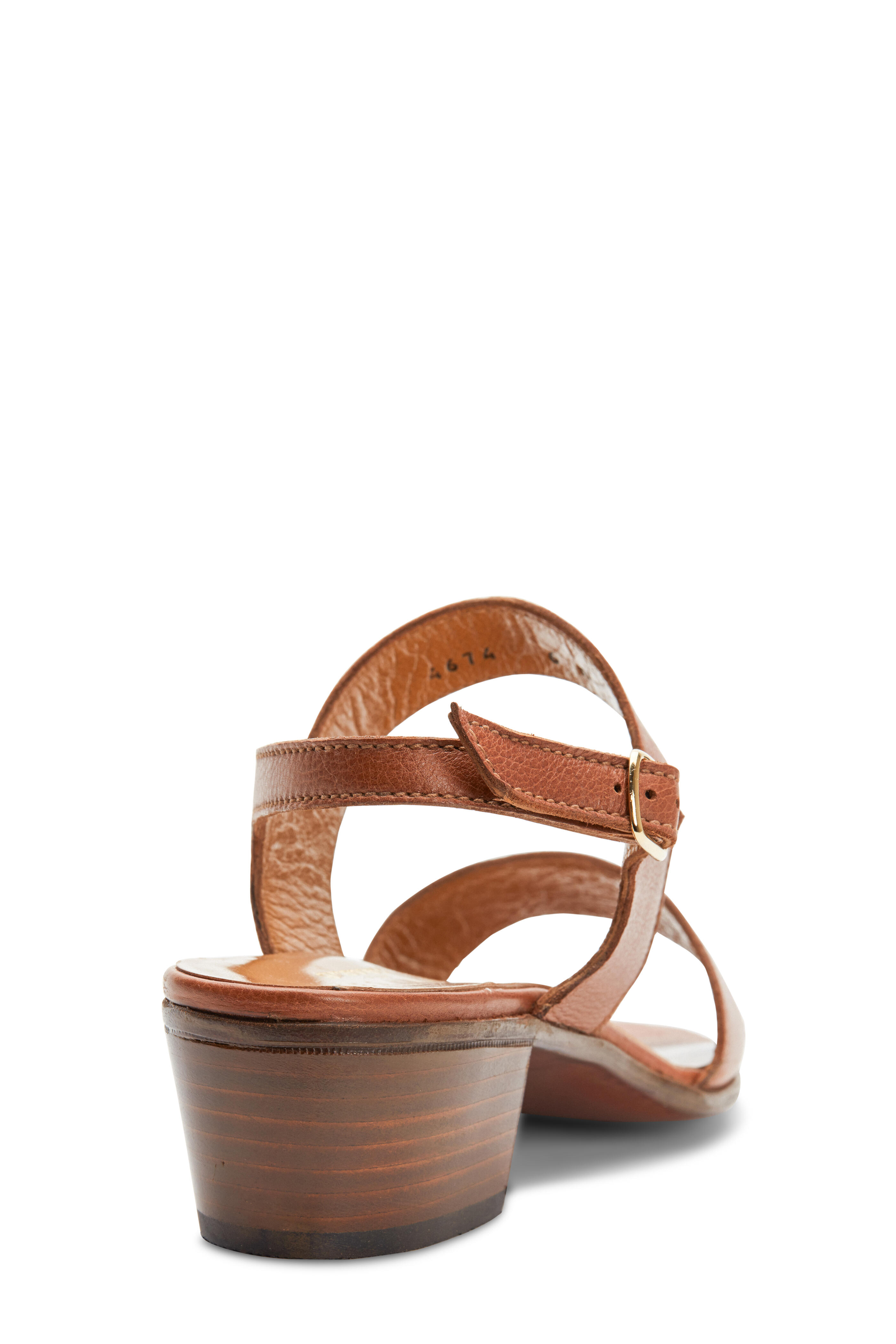 Gravati - Brown Leather City Sandal, 40mm | Mitchell Stores