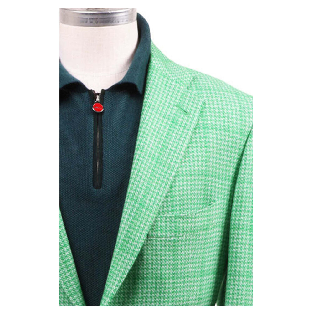 Kiton - Bright Green and White Sportcoat | Mitchell Stores