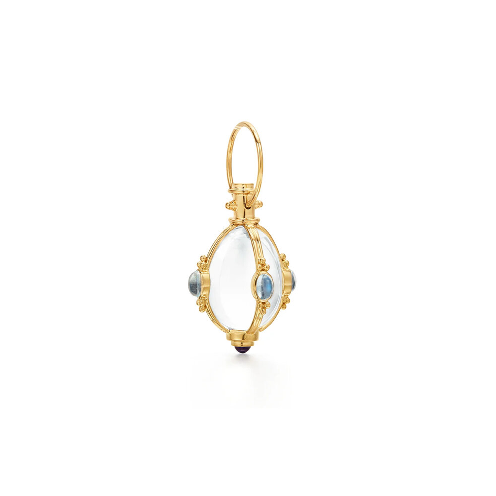 Temple St. Clair - Small Blue Moon Amulet Pendant