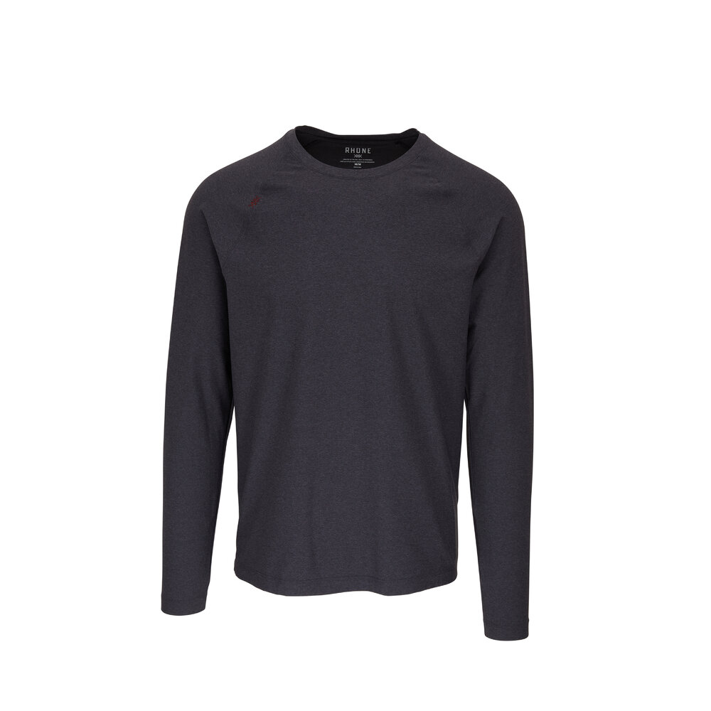 Rhone Apparel - Reign Black Heather Long Sleeve Crewneck