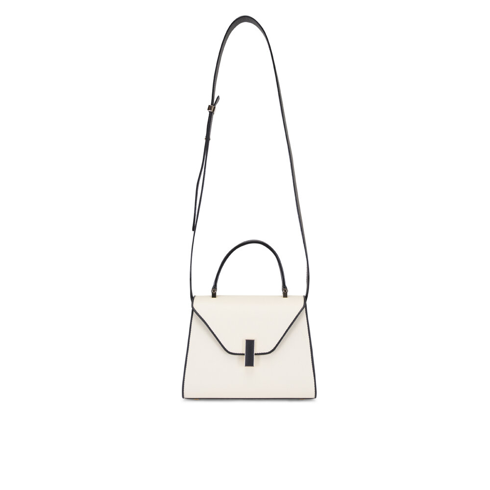 Valextra - Mini Inside Chiaroscuro White & Black Satchel